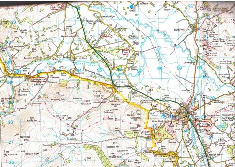 Map of Wooler, Milfield, Kirknewton and Ewart | Josephine Butler
